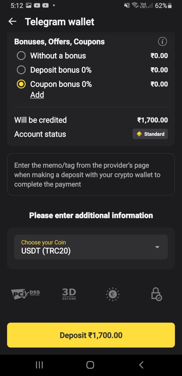 How to use Telegram Wallet - Blog Binomo